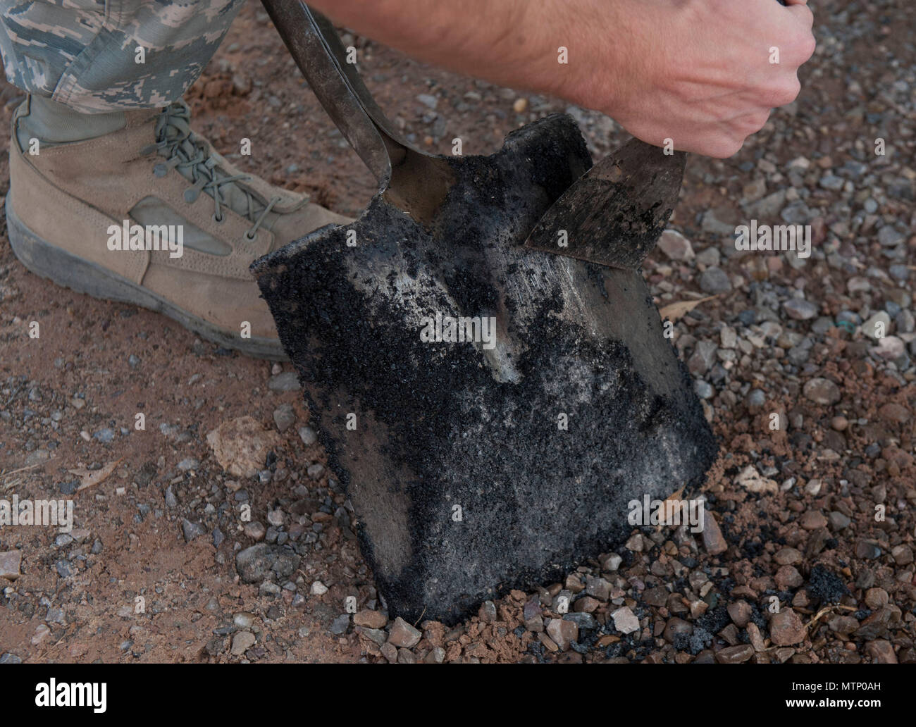Senior Airman Jordan Lechner, a Pavements and Equipment craftsman ...