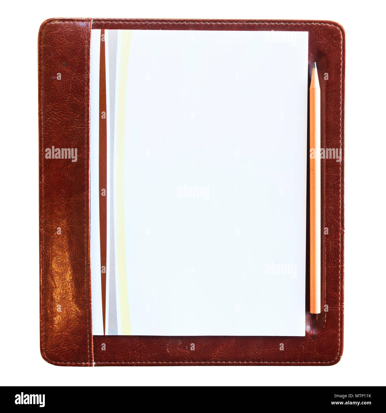 blank notepaper on white background Stock Photo - Alamy