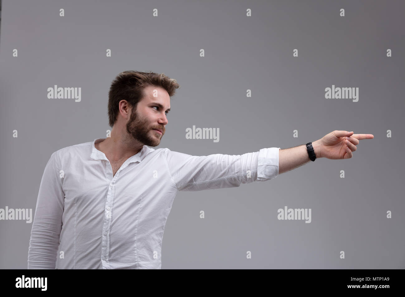 Arm indicating way hi-res stock photography and images - Alamy