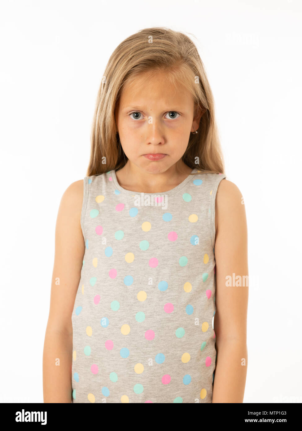 Portrait of a pretty bullied, depressed, alone, tired, stressed young ...