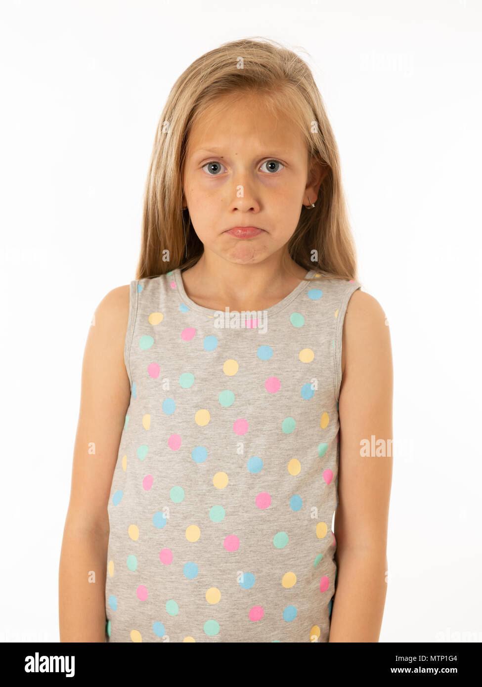 Portrait of a pretty bullied, depressed, alone, tired, stressed young ...