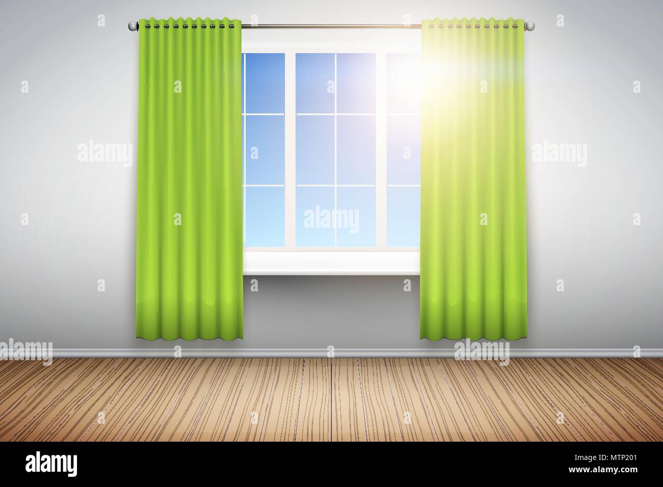 Example of empty room with window Stock Vector Image & Art - Alamy