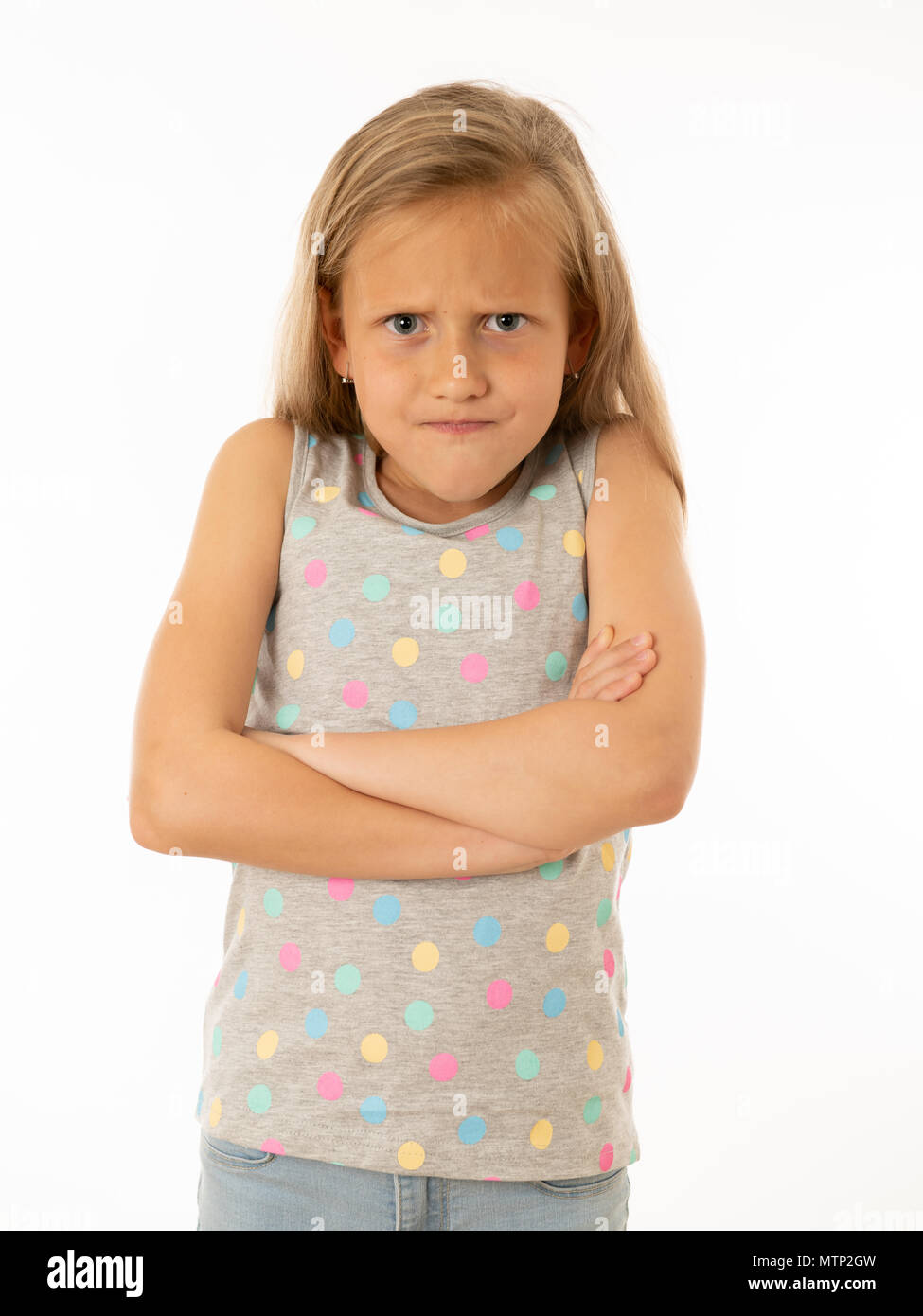 Pouting Child Arms Crossed