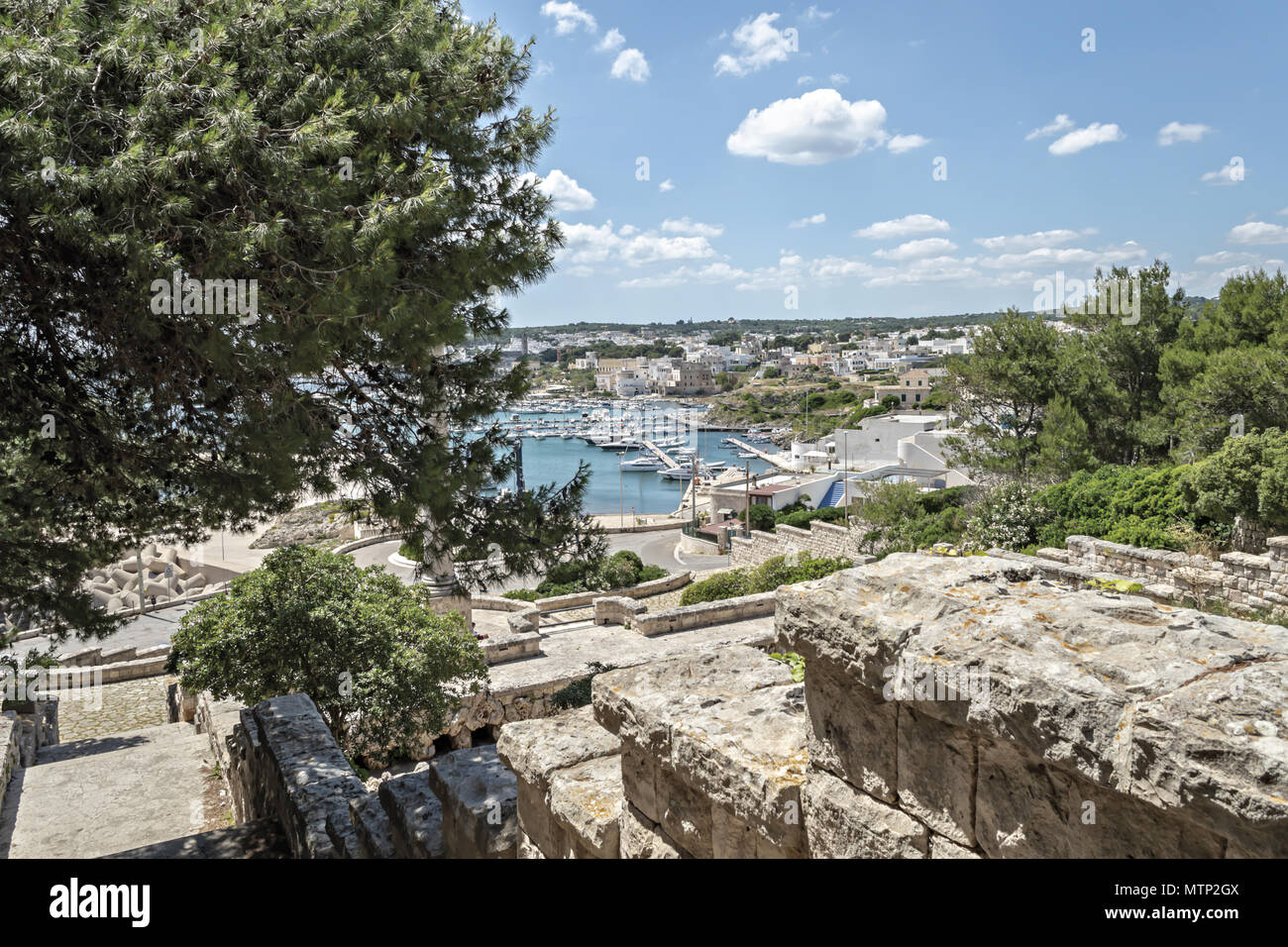Italy Puglia Capo Santa Maria di Leuca monumental waterfall of the ...