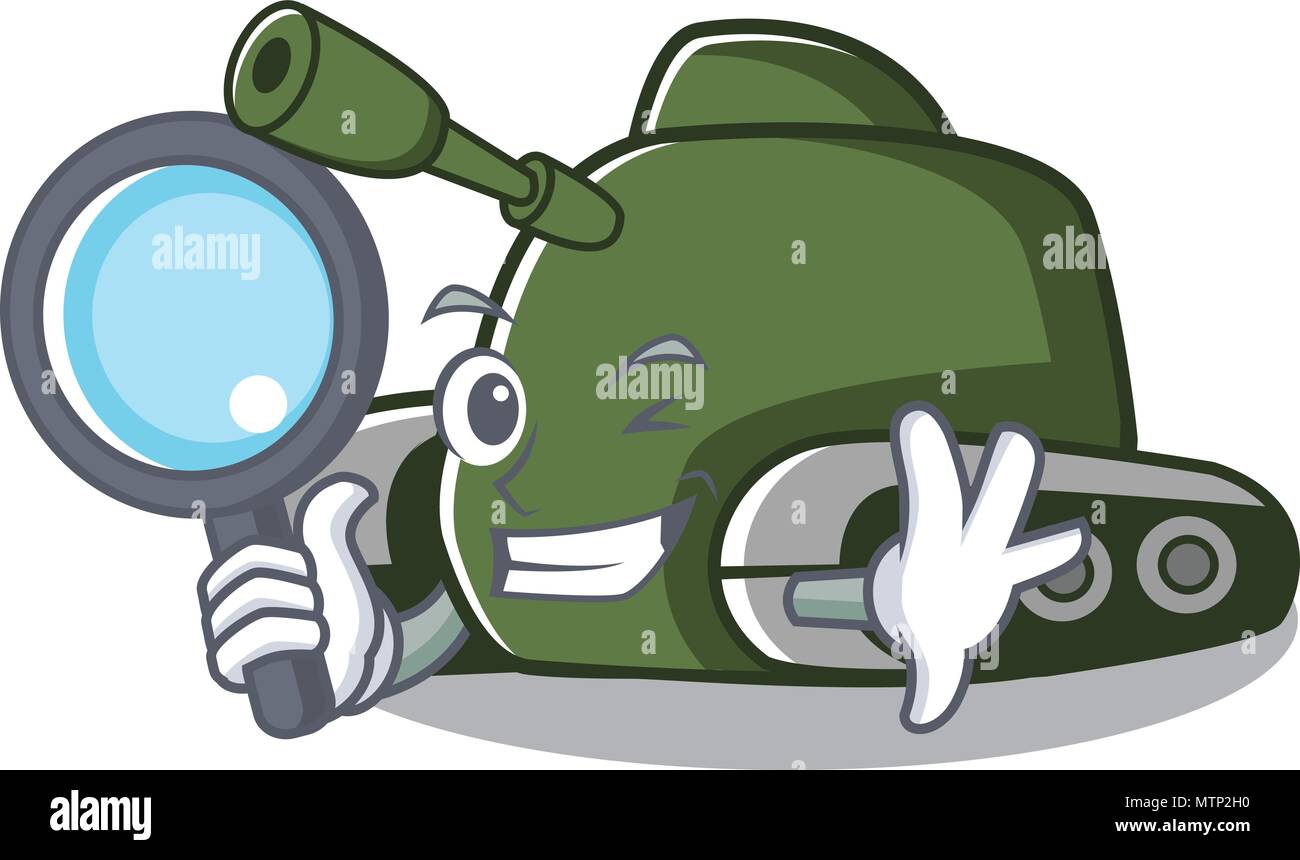 Detective tank character cartoon style Stock Vector Image & Art - Alamy