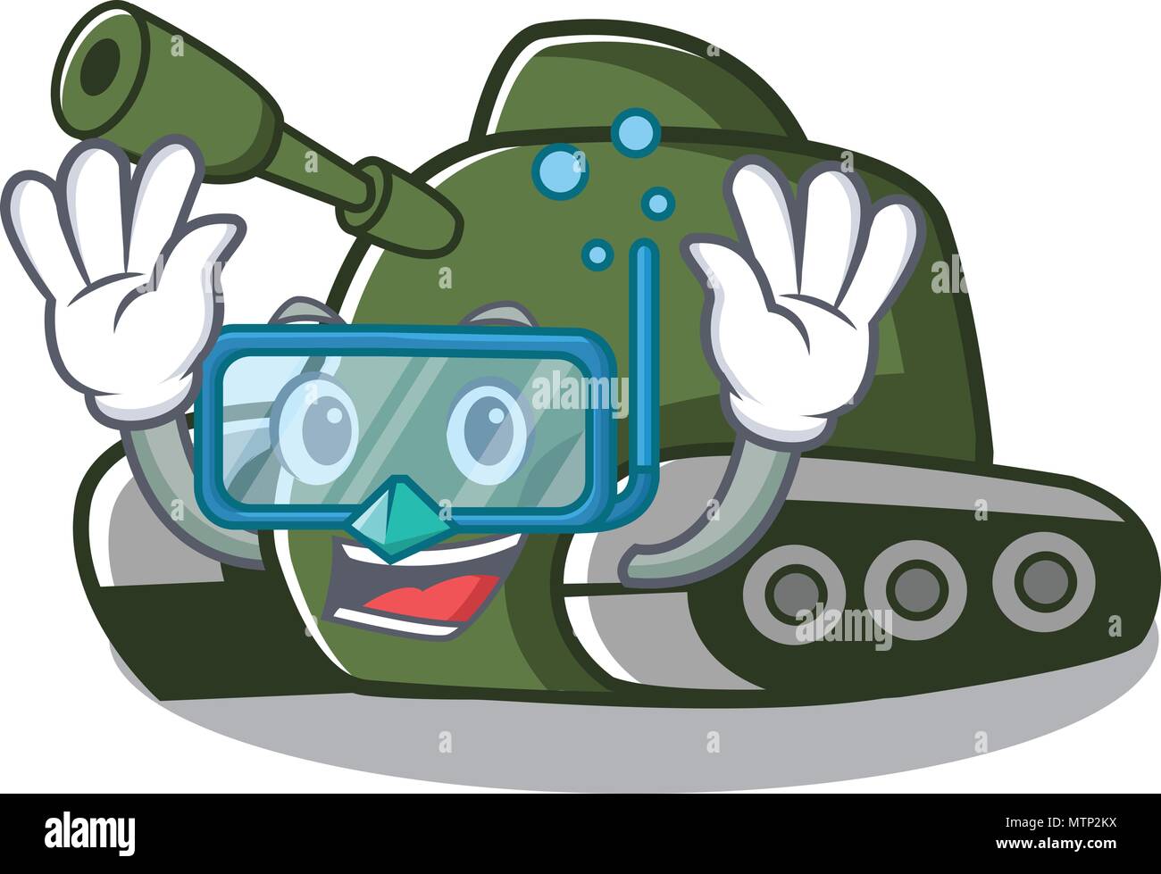 Diving tank character cartoon style Stock Vector Image & Art - Alamy