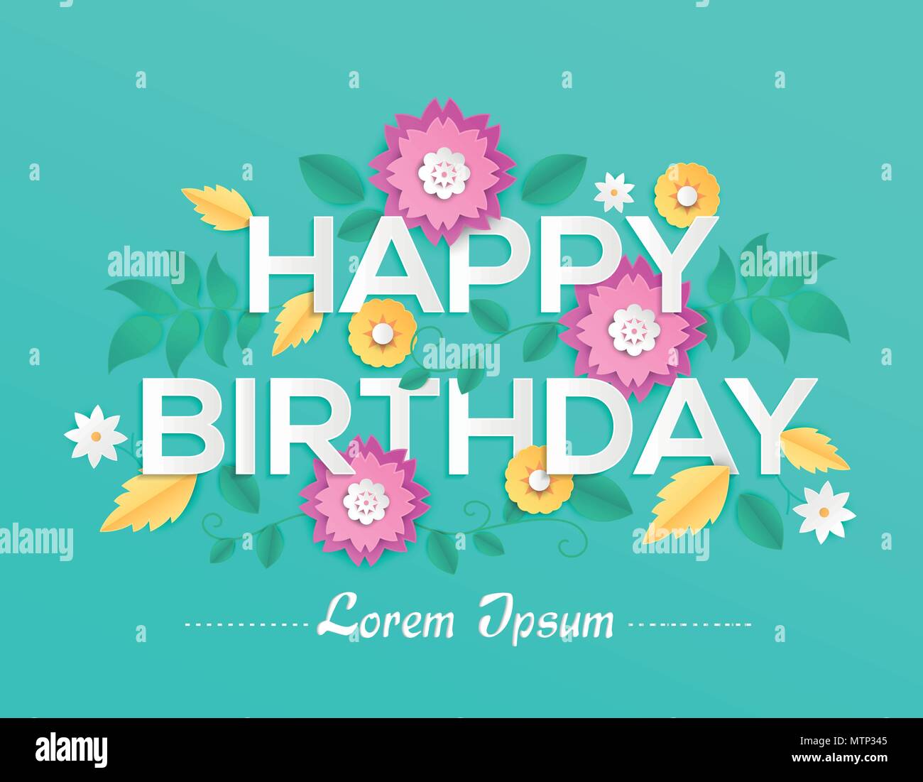 Happy birthday - modern vector colorful illustration Stock Vector Image ...