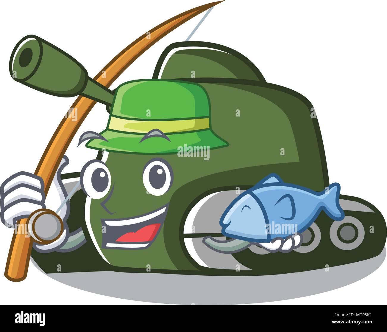 Fishing tank mascot cartoon style Stock Vector Image & Art - Alamy