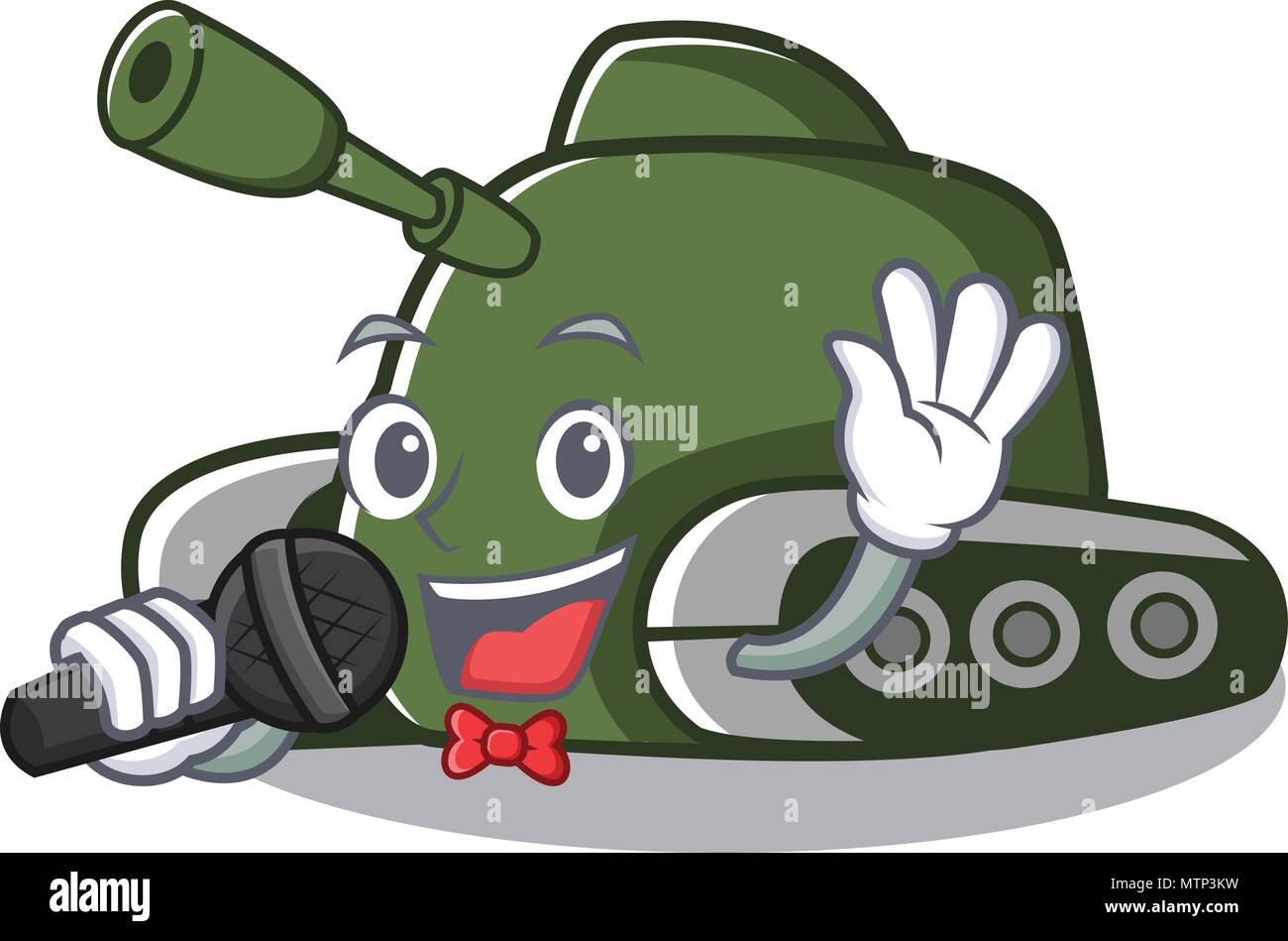 Singing tank mascot cartoon style Stock Vector Image & Art - Alamy