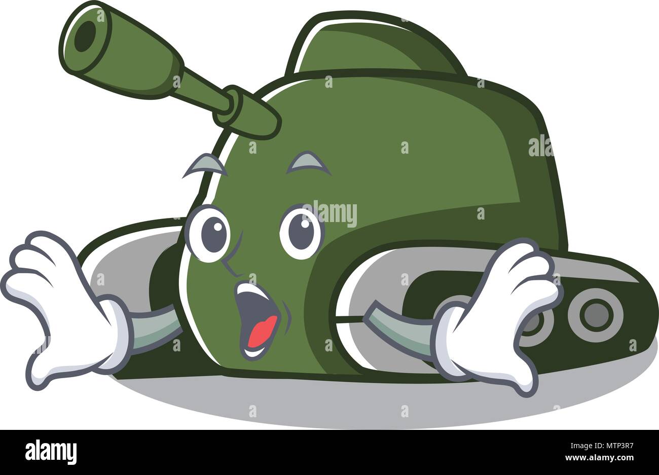 Surprised tank mascot cartoon style Stock Vector Image & Art - Alamy