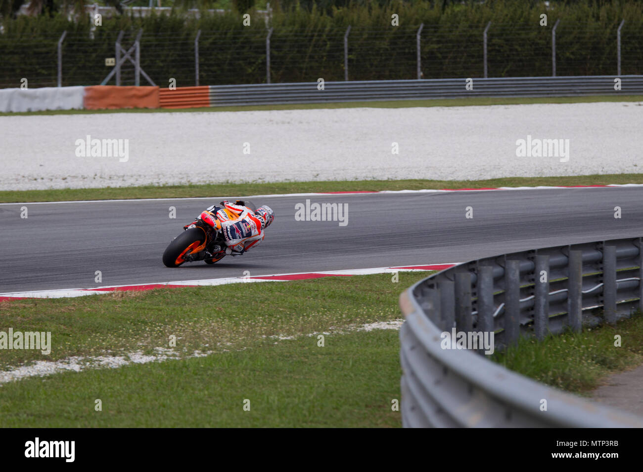 Spain's Dani Pedrosa astride his Repsol Honda RCV factory bike at the ...