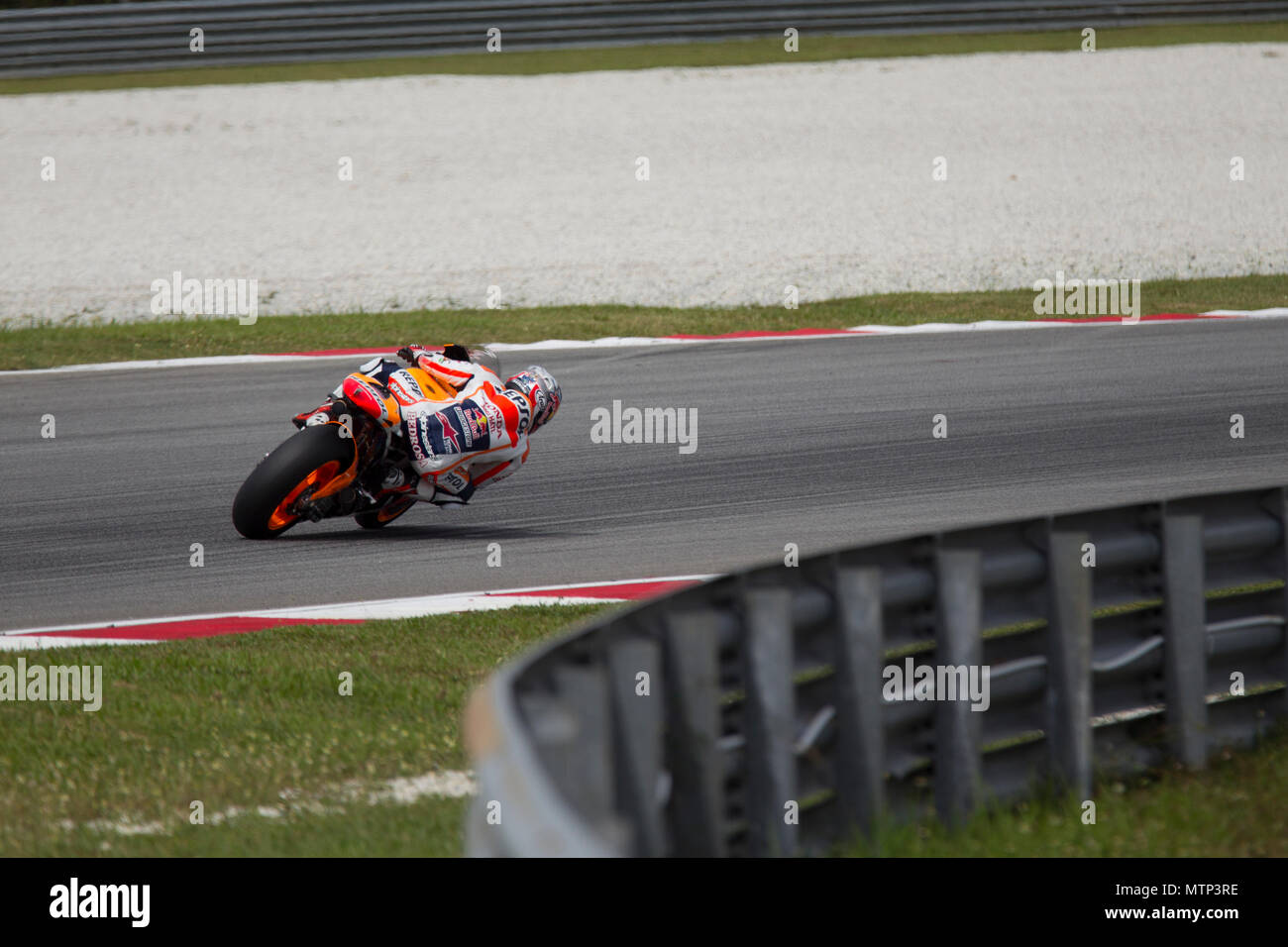 Spain's Dani Pedrosa astride his Repsol Honda RCV factory bike at the ...