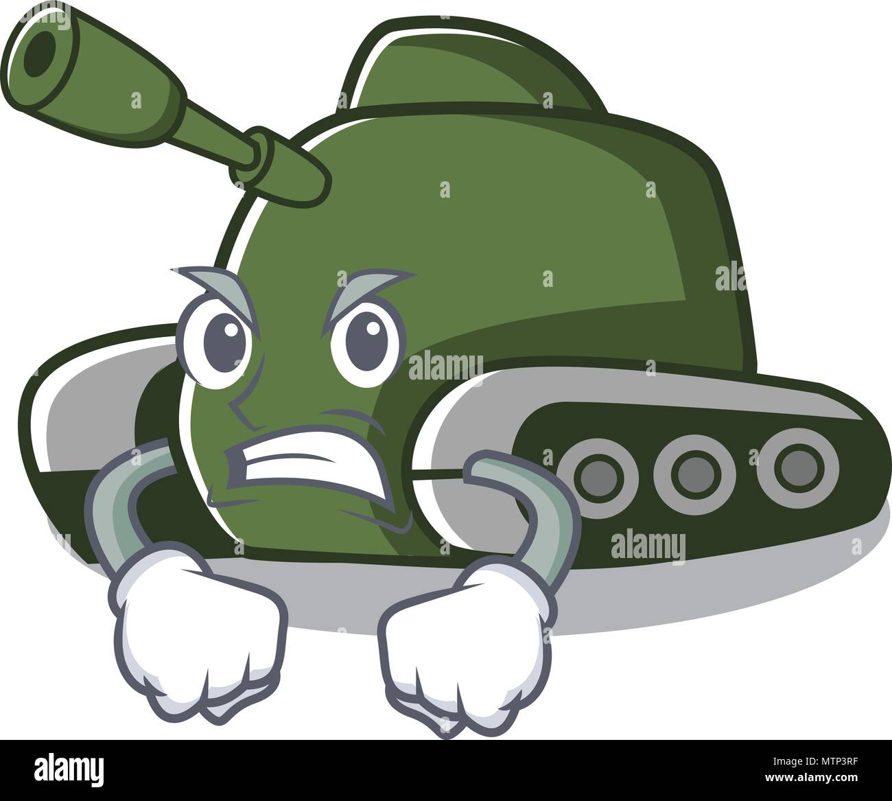 Angry tank mascot cartoon style Stock Vector Image & Art - Alamy