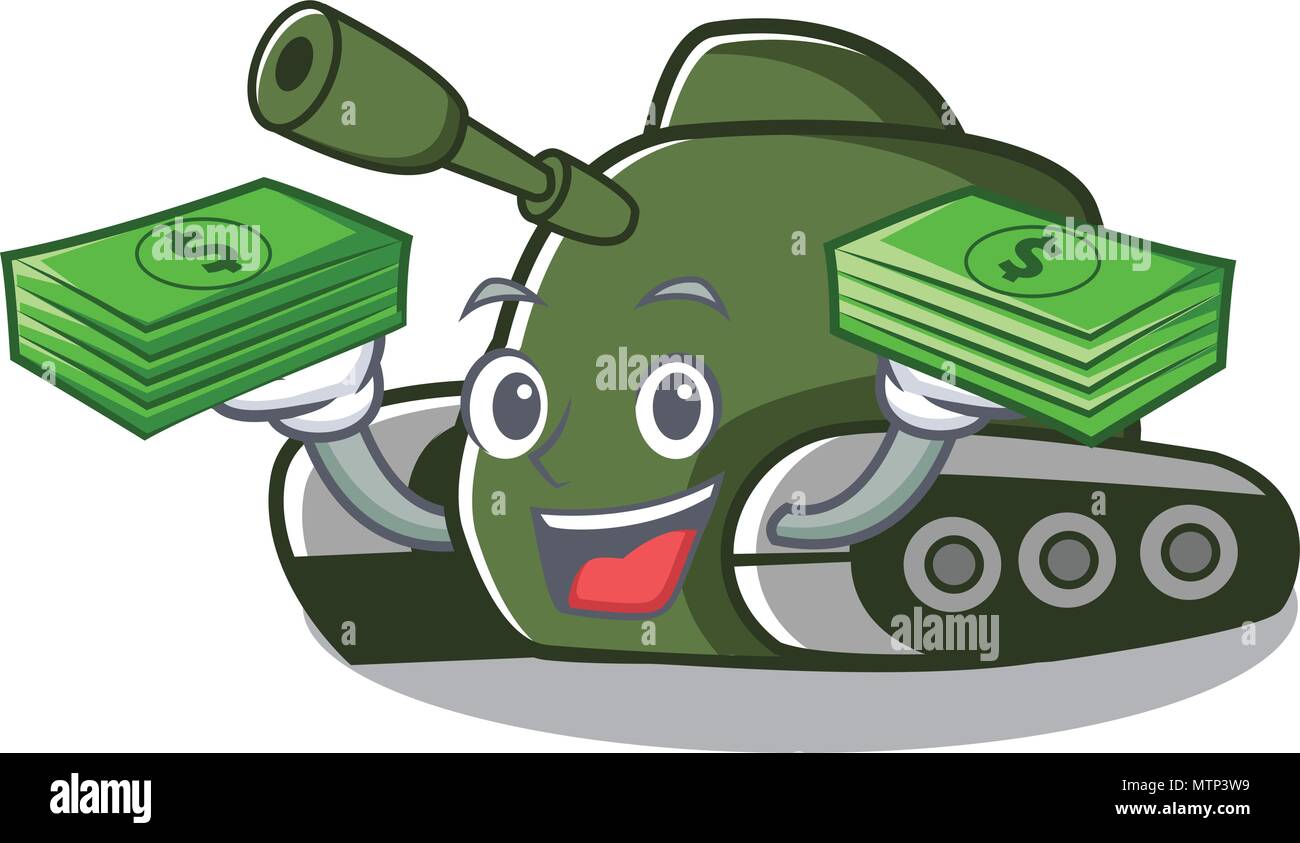With money bag tank mascot cartoon style Stock Vector Image & Art - Alamy