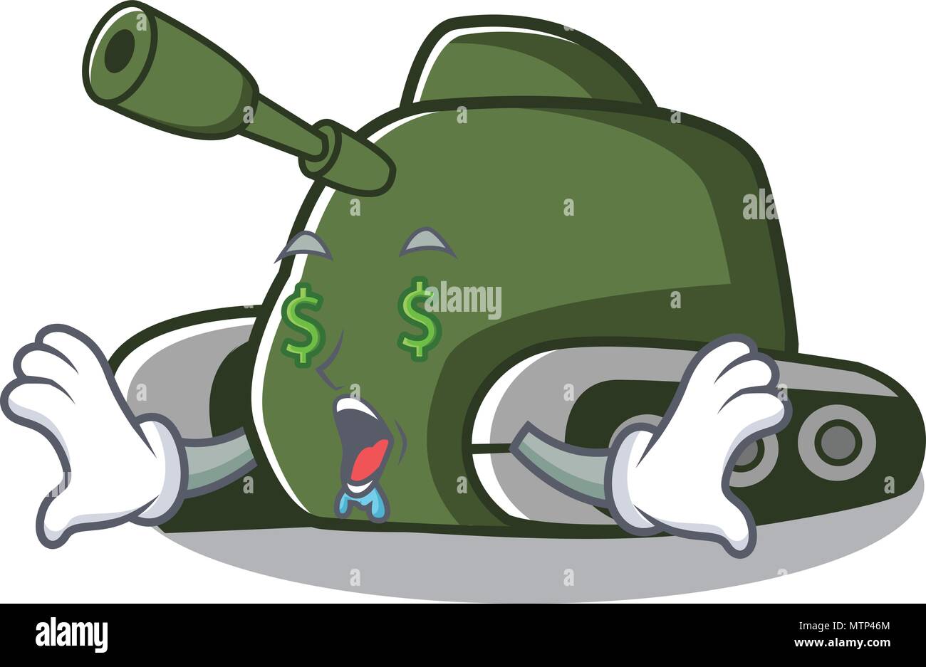 Money eye tank mascot cartoon style Stock Vector Image & Art - Alamy