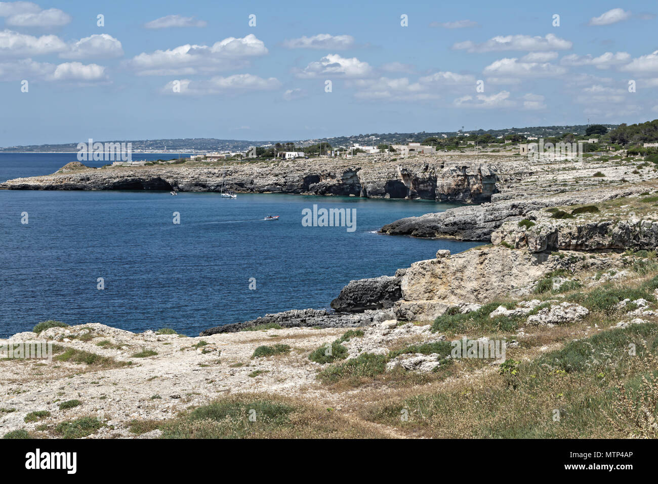 Italy Puglia Head Santa Maria di Leuca seafront rocks pistol tip 4 ...