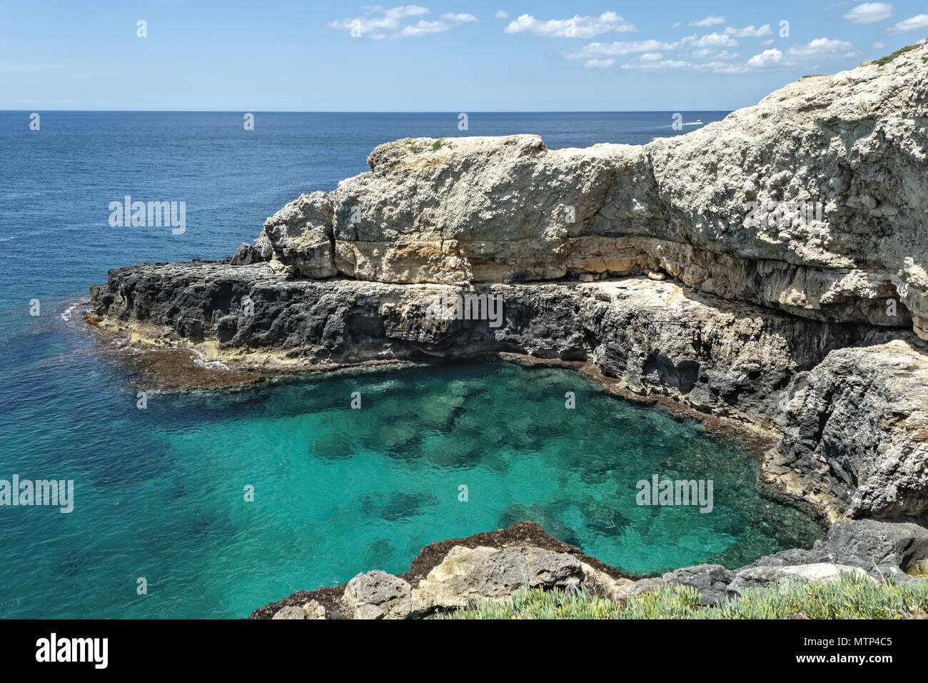 Italy Puglia Head Santa Maria di Leuca seafront rocks pistol tip 5 ...