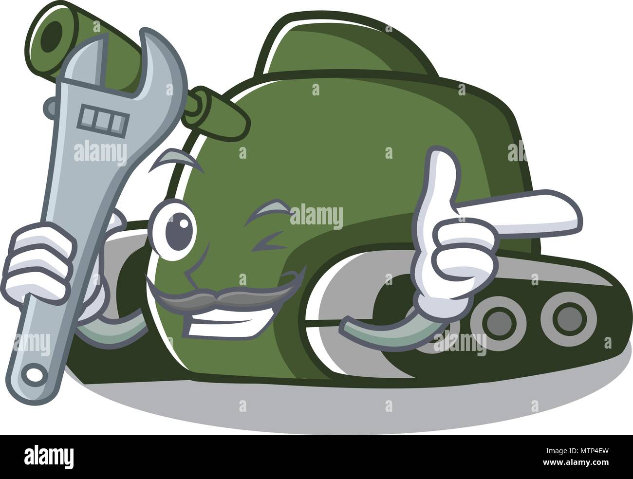 Mechanic tank mascot cartoon style Stock Vector Image & Art - Alamy