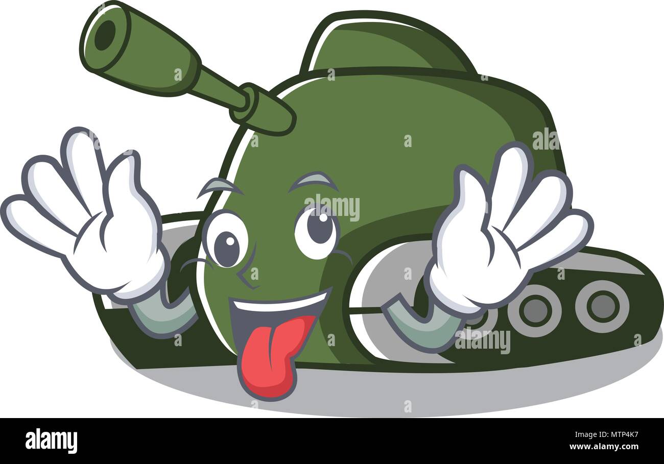 Crazy tank mascot cartoon style Stock Vector Image & Art - Alamy