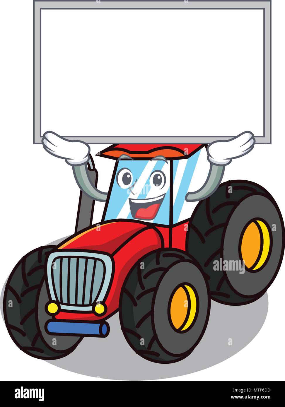 Up board tractor character cartoon style Stock Vector Image & Art - Alamy