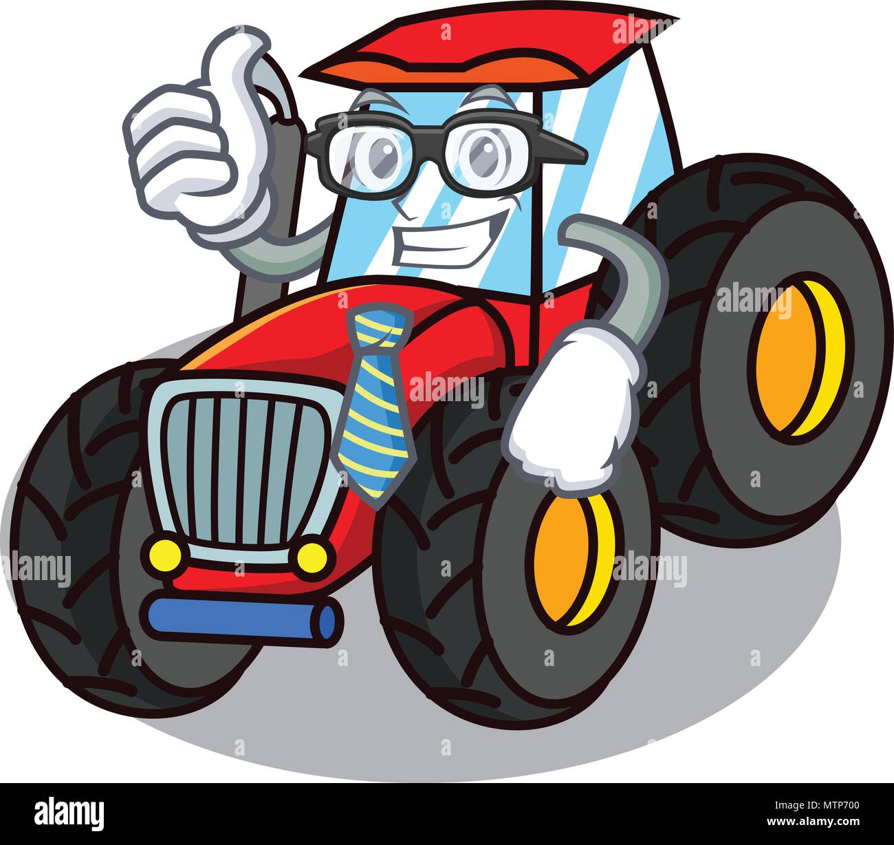 Businessman tractor character cartoon style Stock Vector Image & Art ...