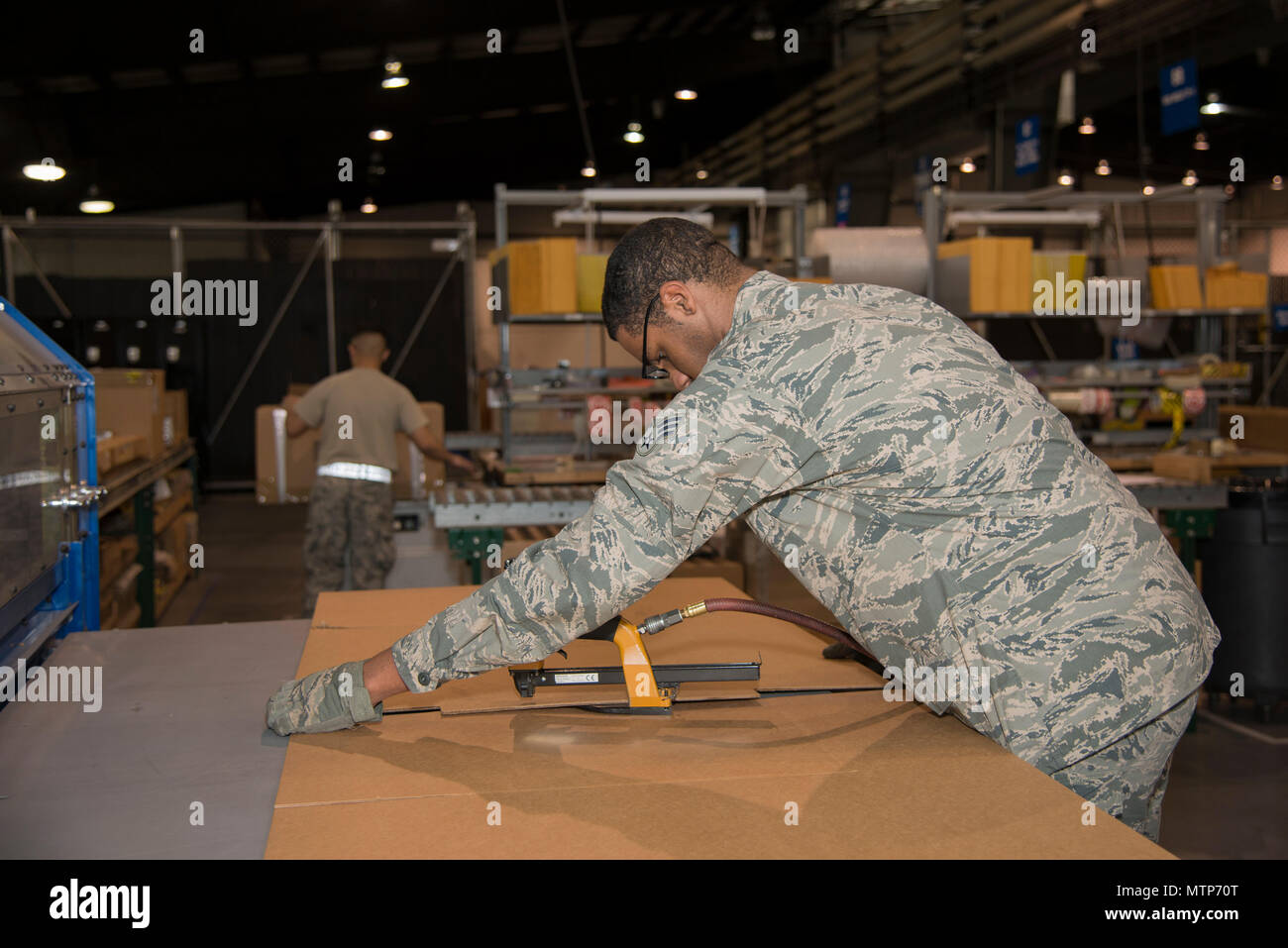 Senior Airman Gerard Pinckney, 436th Aerial Port Squadron traffic ...