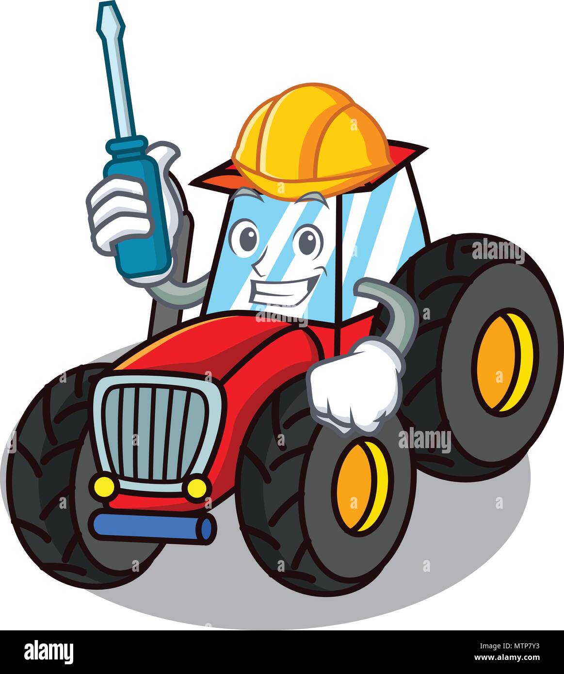 Automotive tractor mascot cartoon style Stock Vector Image & Art - Alamy