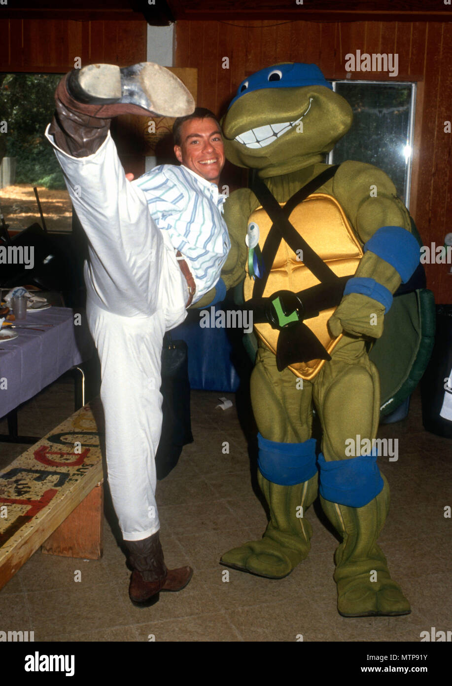 MALIBU, CA - JUNE 28: Actor Jean-Claude Van Damme and Teenage Mutant ...