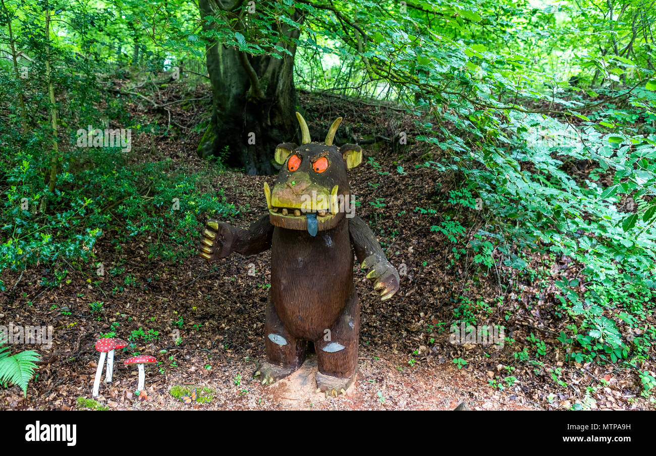 A giant chainsaw carved Gruffalo. Fire and Wood at Dean Heritage Centre ...