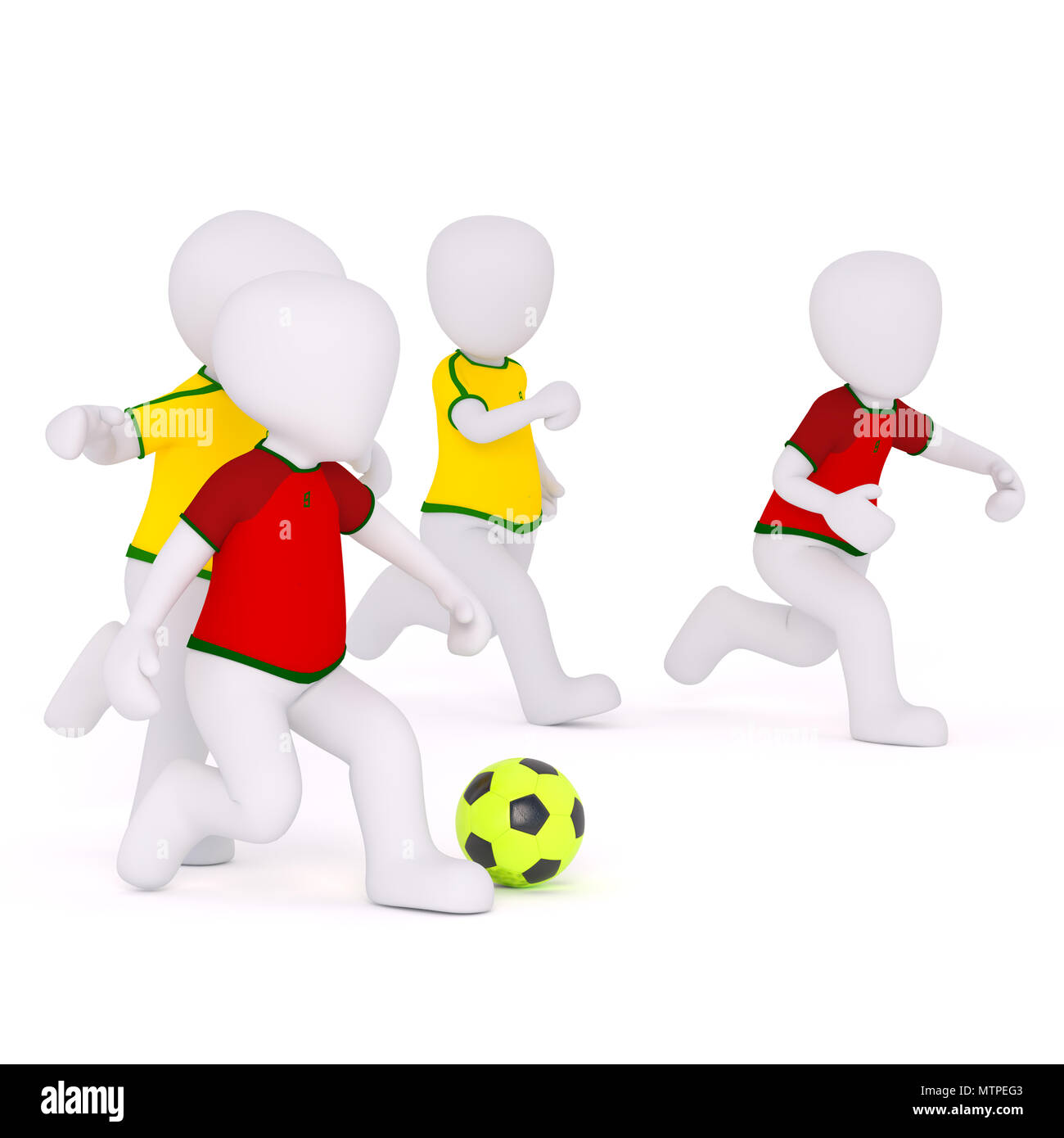 running to the goalkeeper Stock Photo - Alamy
