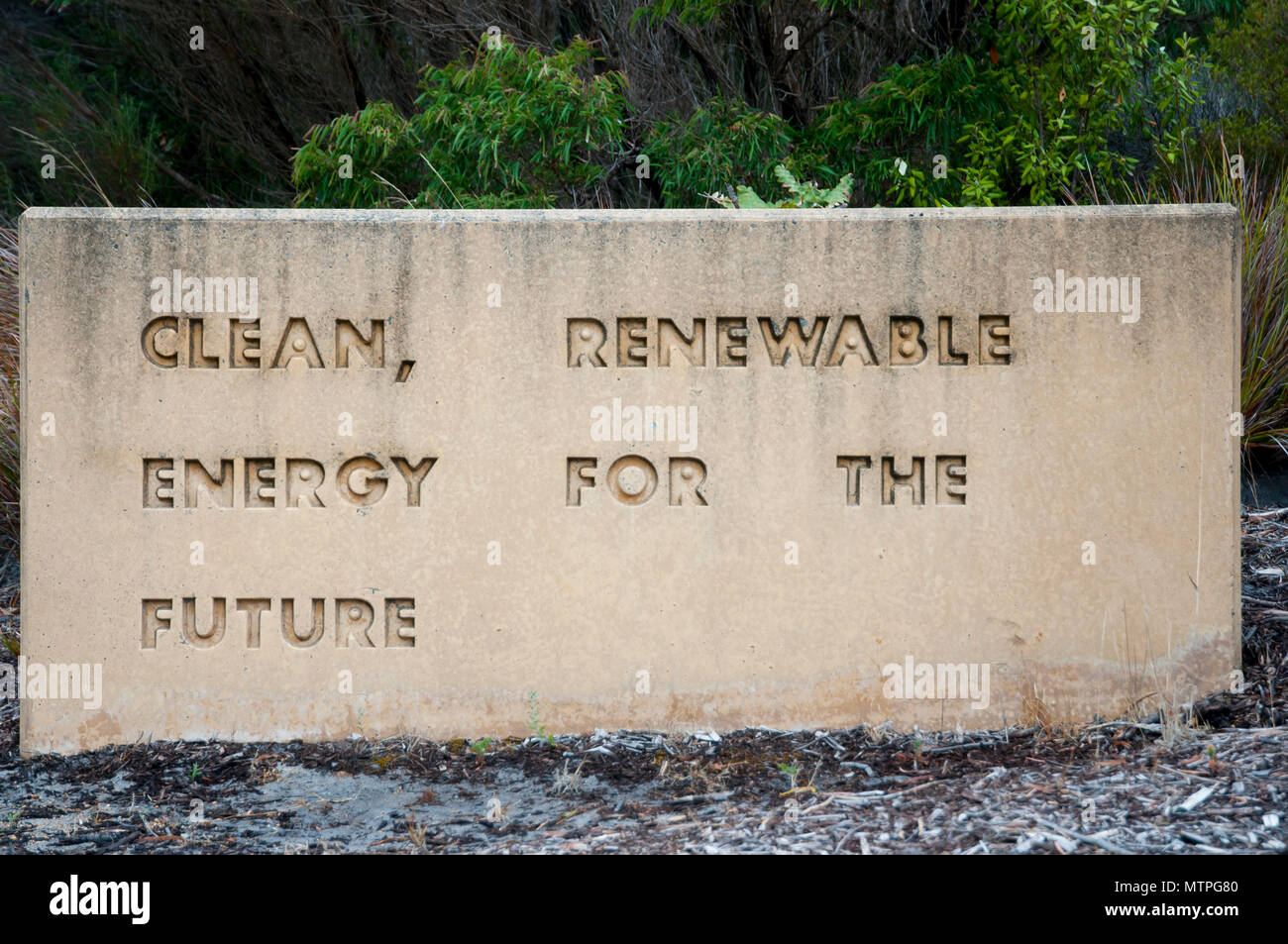 Renewable Energy Sign Stock Photo - Alamy