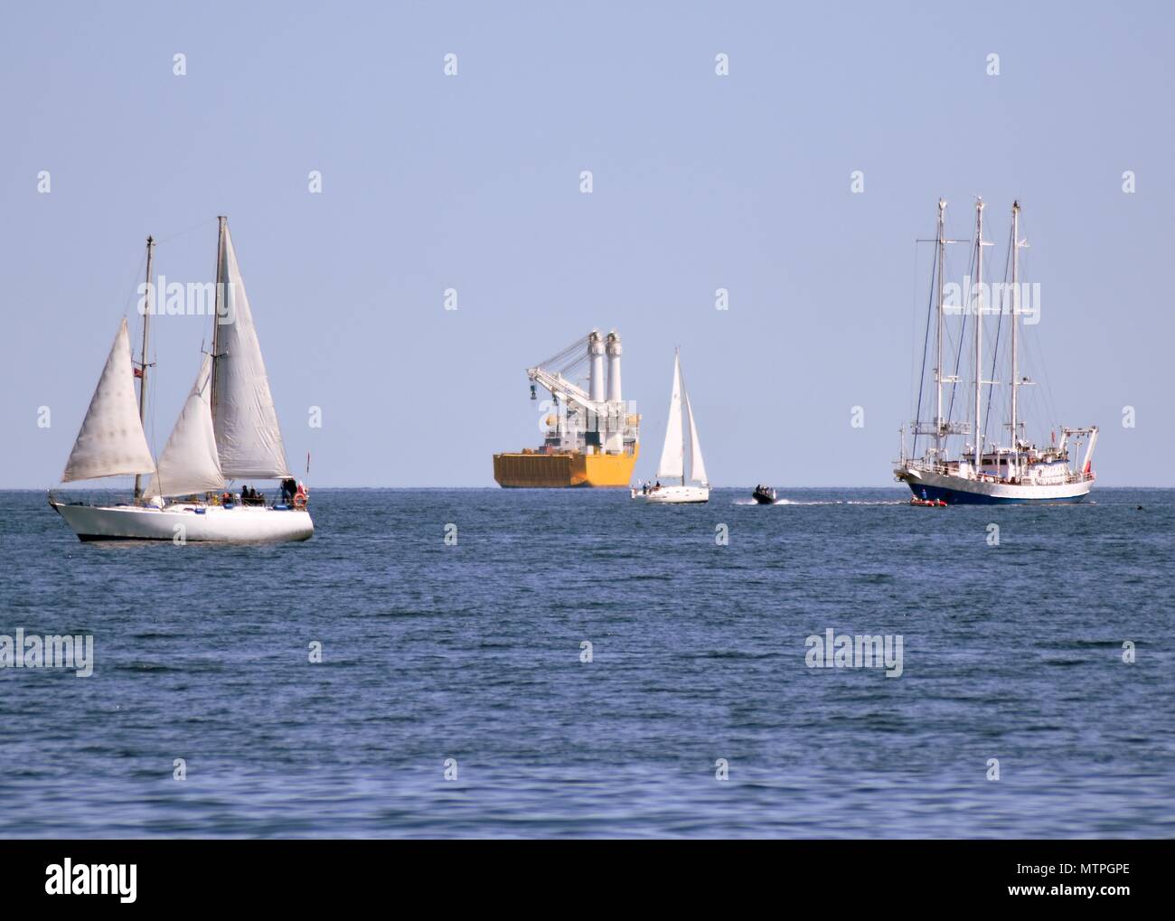 Sailing yachts on the sea. Sailing regatta Stock Photo - Alamy