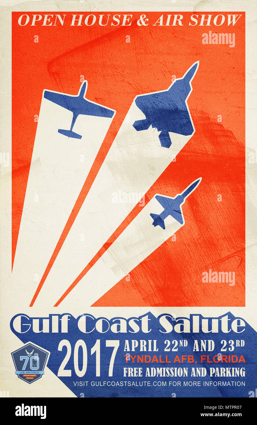 Promotional poster created for Tyndall Air Force Base Gulf Coast Salute ...