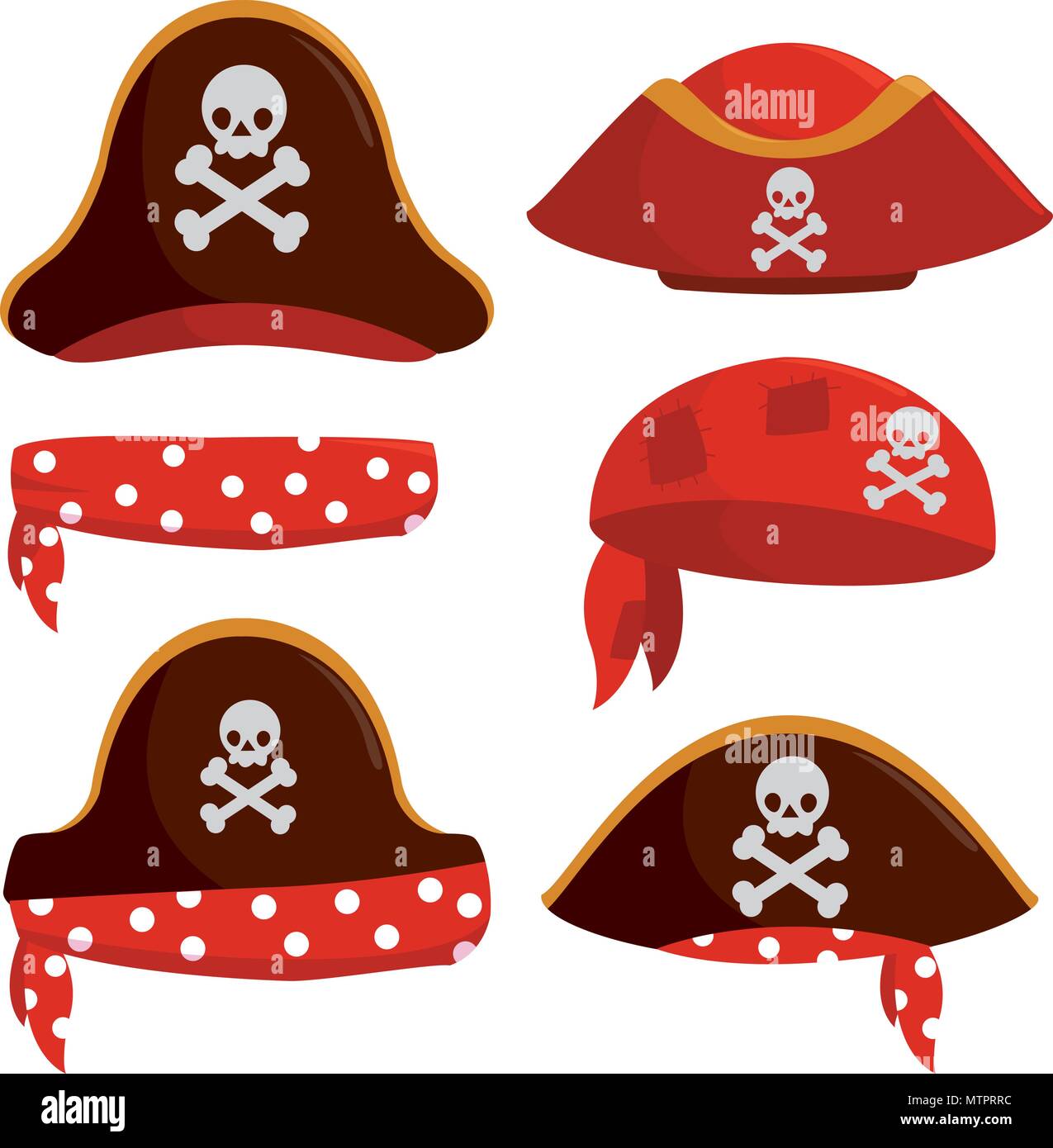 Pirate captain sailor tricorn Stock Vector Images - Alamy