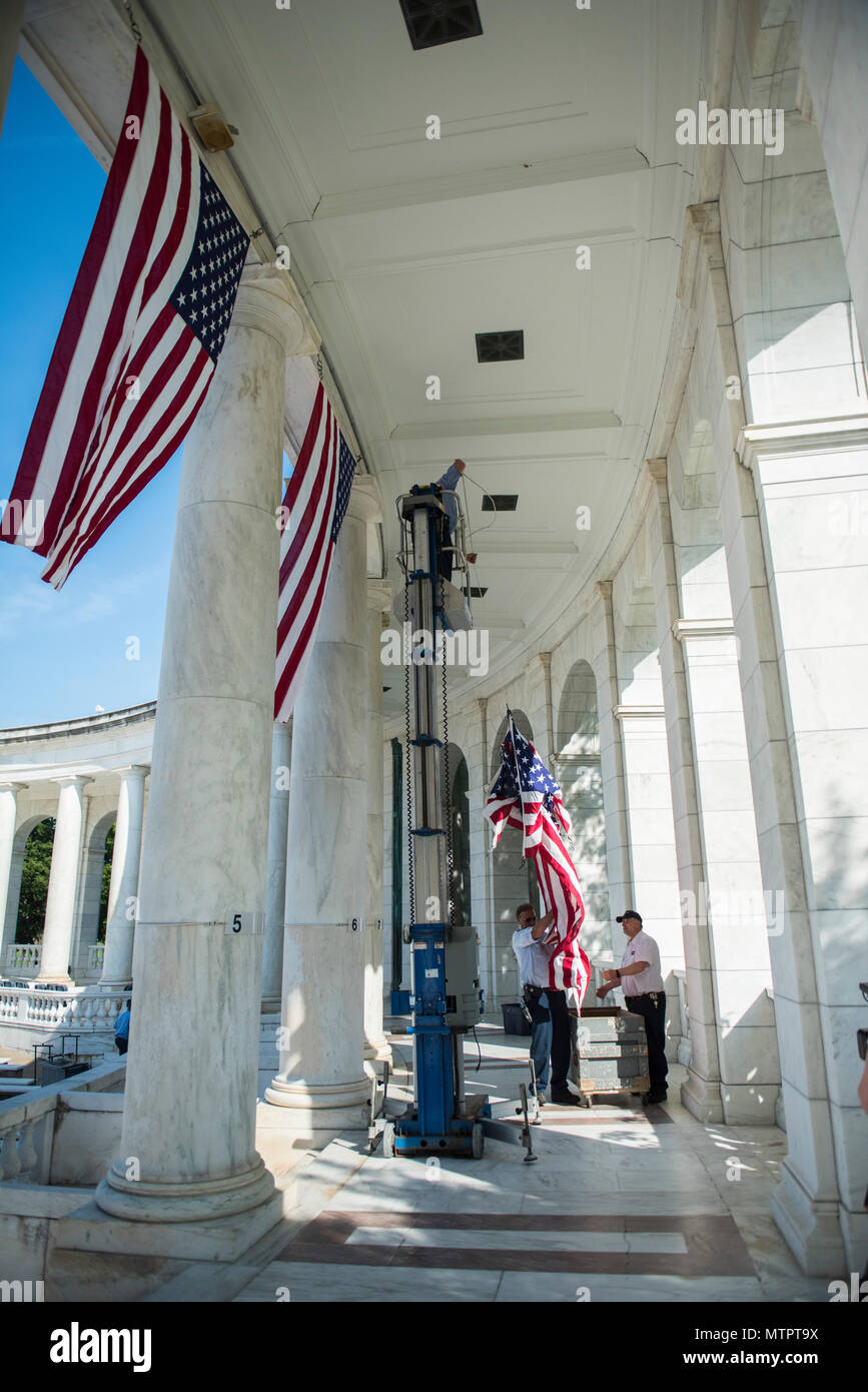 Arlington National Cemetery employees Dan Frye (top), facilities ...