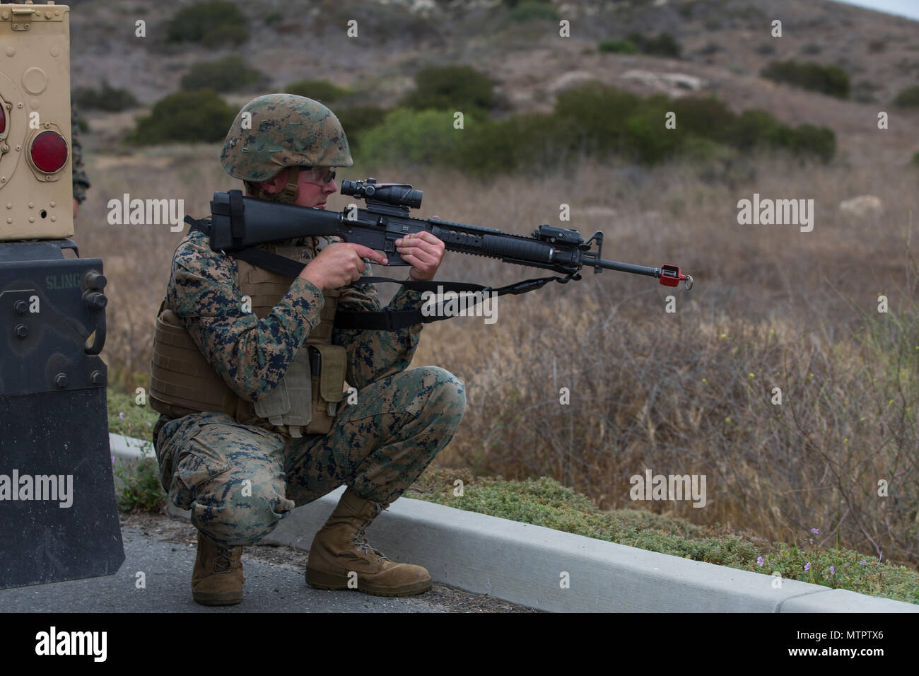 Cpl. Johnson Ney, motor vehicle operator, Motor Transport Platoon, 1st ...