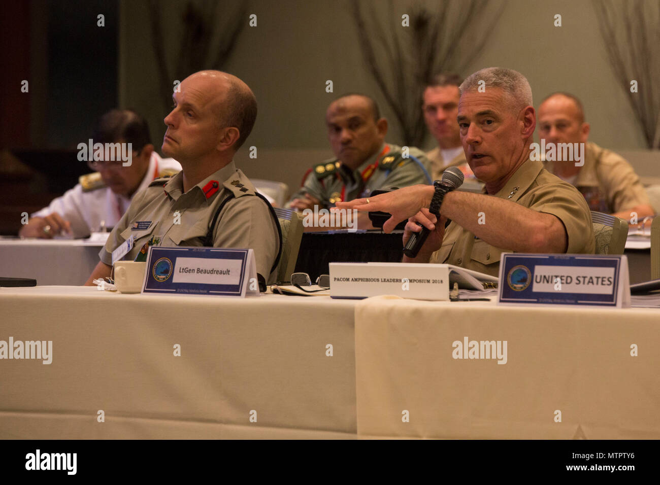 U.S. Marine Corps Lt. Gen. Brian Beaudreault, deputy commandant, Plans ...