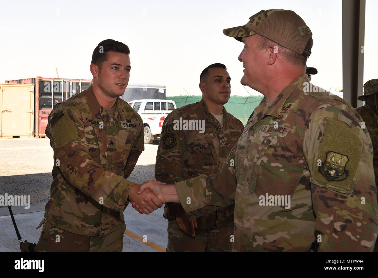 Chief Master Sgt. Timothy Pachasa, 386th Air Expeditionary Wing command ...