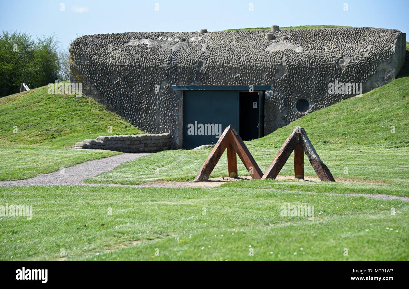 D-Day, German Merville Battery, WW II, Calvados, Normandy, France ...