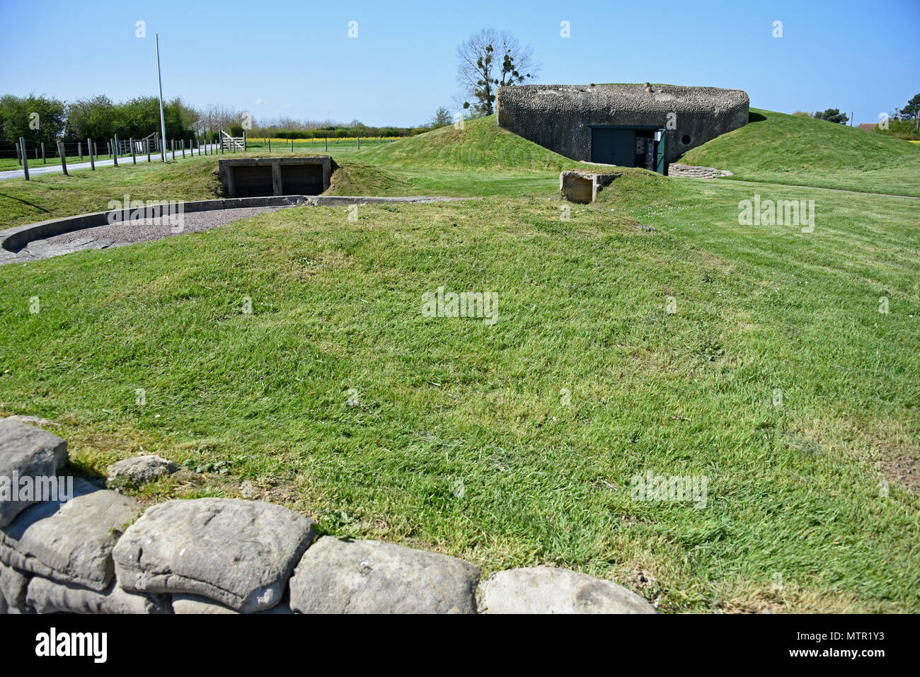 D-Day, German Merville Battery, WW II, Calvados, Normandy, France ...