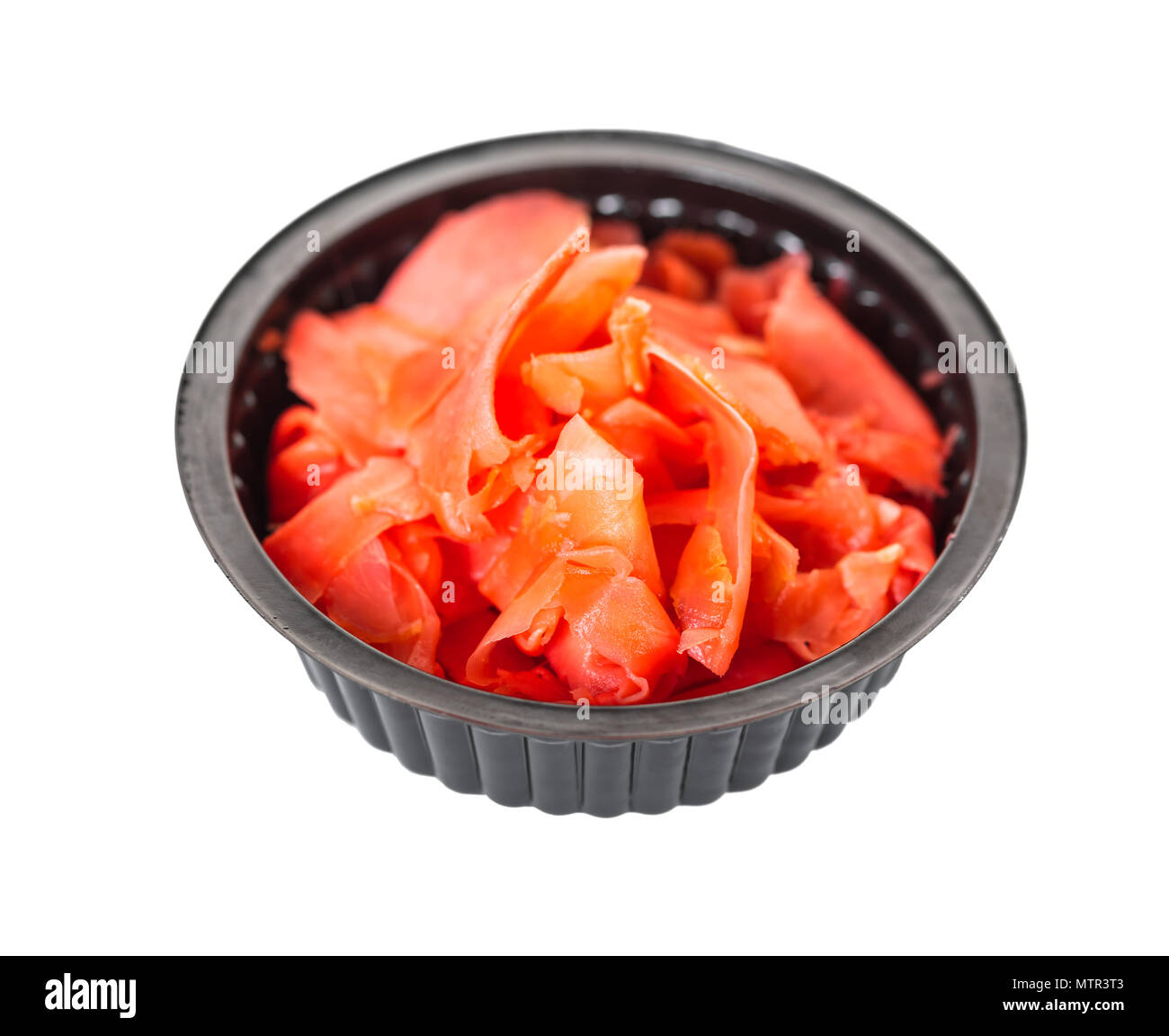 pickled ginger close-up on white isolated background Stock Photo - Alamy