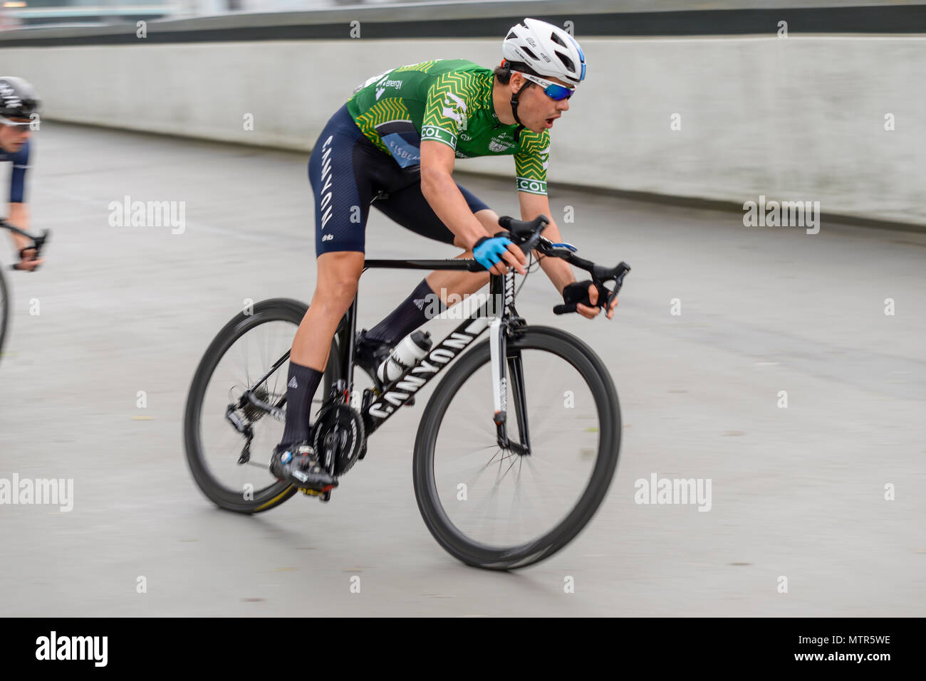 Charlie Tanfield of Canyon Eisberg racing in the elite men's 2018 OVO ...