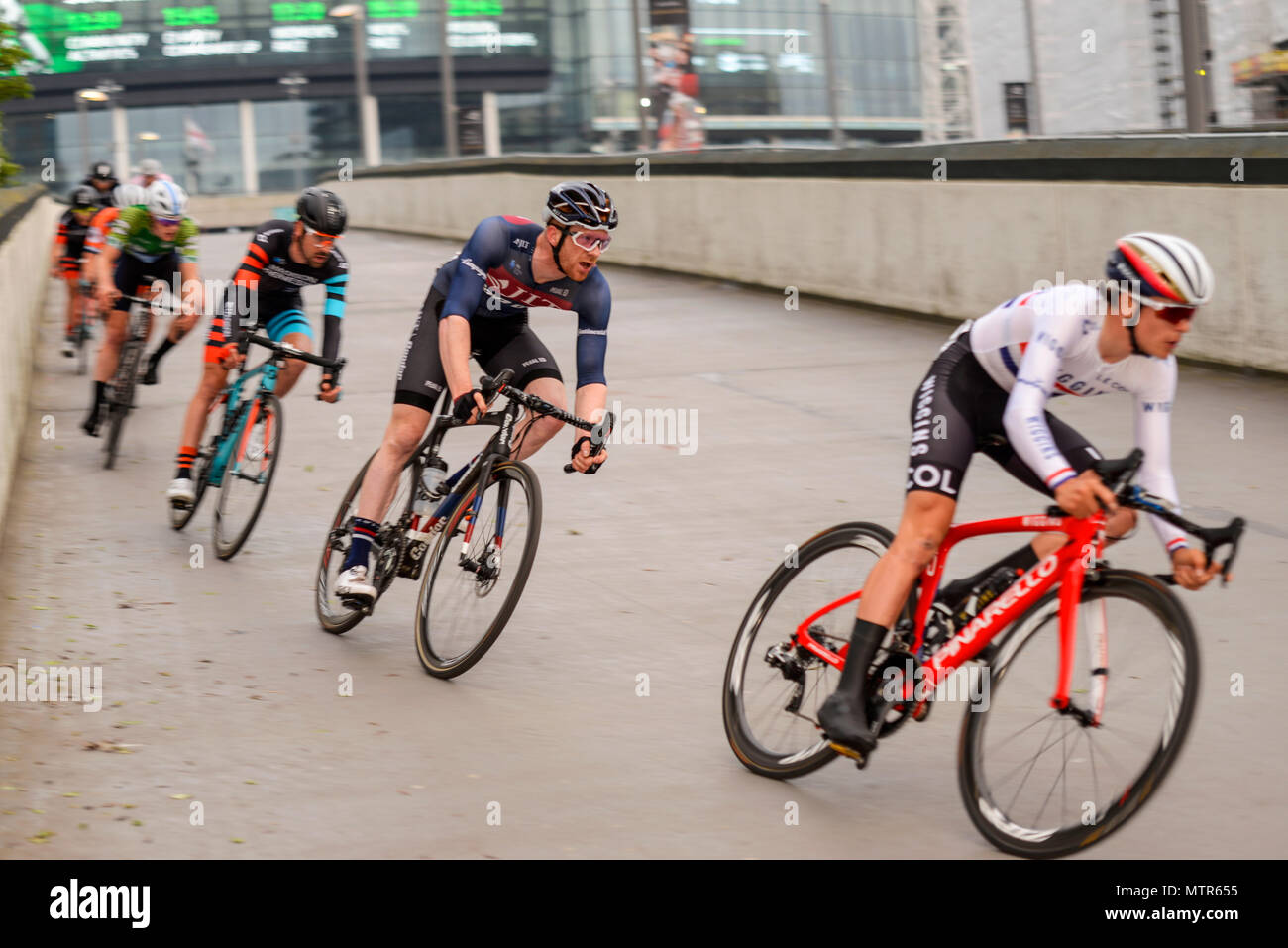 Ed Clancy of JLT Condor racing in the elite men's 2018 OVO Energy Tour ...