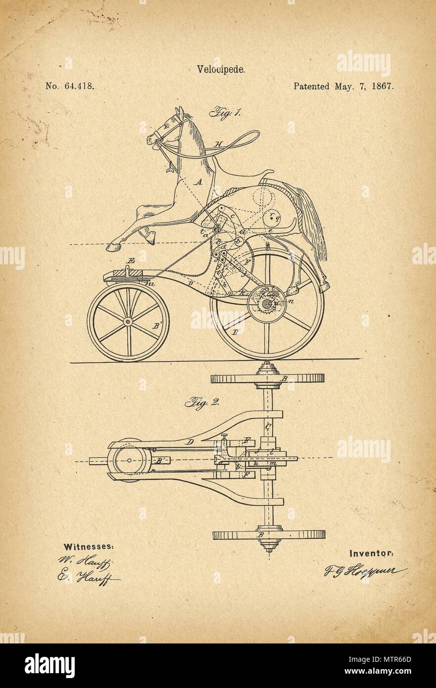 1867 patent hi-res stock photography and images - Alamy