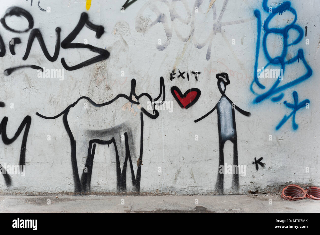 Exit graffiti hi-res stock photography and images - Alamy