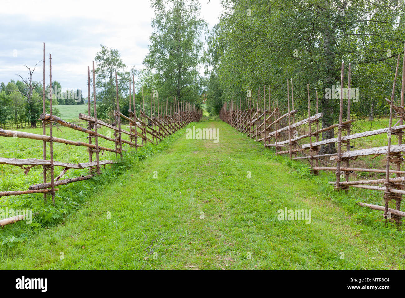 Traditional scandinavian fence hi-res stock photography and images - Alamy