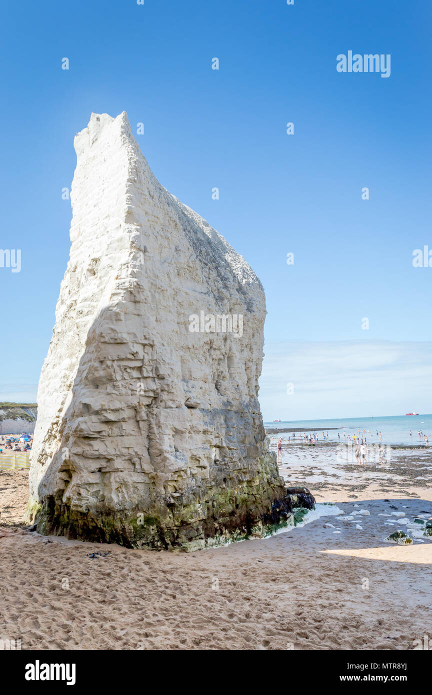 Botany Bay, Kent, United Kingdom - August 14, 2016 : Sunny weather ...