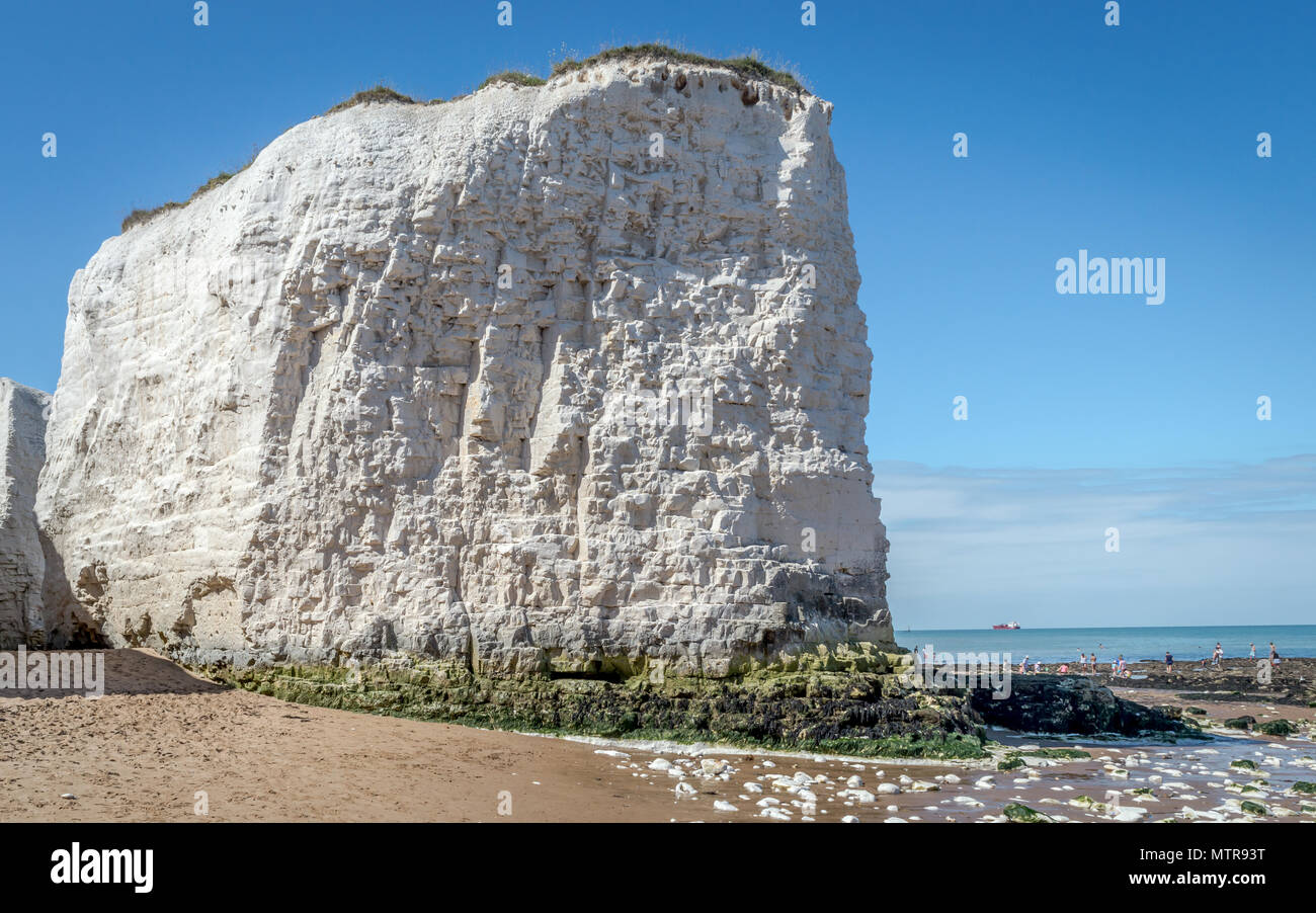 Botany Bay, Kent, United Kingdom - August 14, 2016 : Sunny weather ...