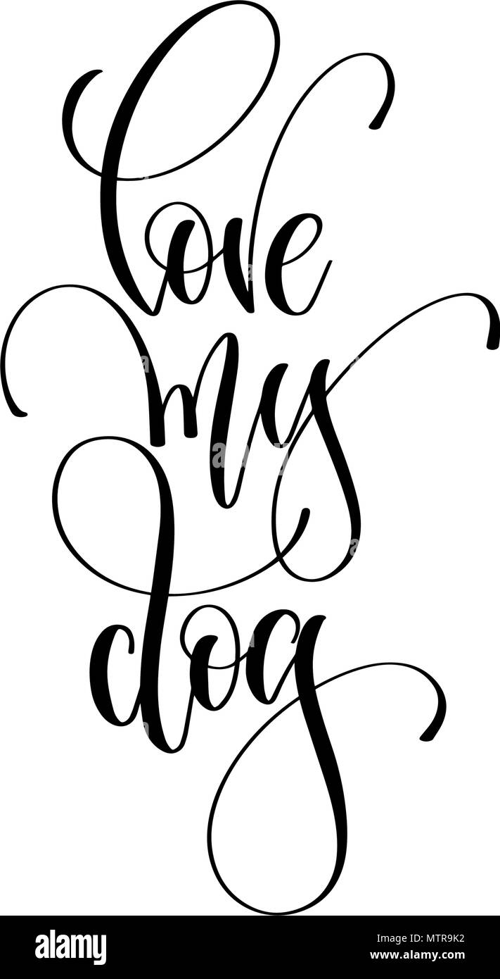 Dog font Black and White Stock Photos & Images - Alamy