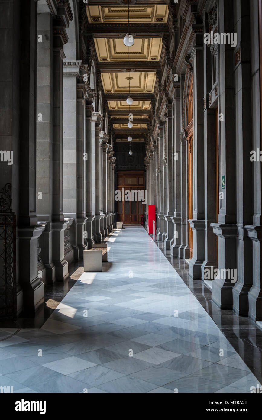 Museo Nacional de Arte, Corridor of the atrium, Mexico City, Mexico ...